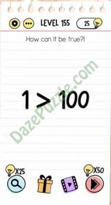 Brain Test Level 155 How can it be true