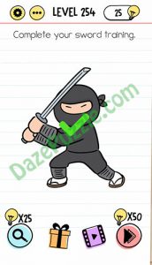 Brain Test Level 254 (NEW) Complete your sword training
