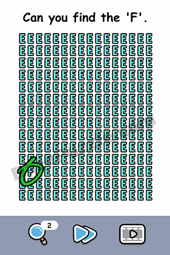 Brain Crack Level 167 Can you find the F Answer