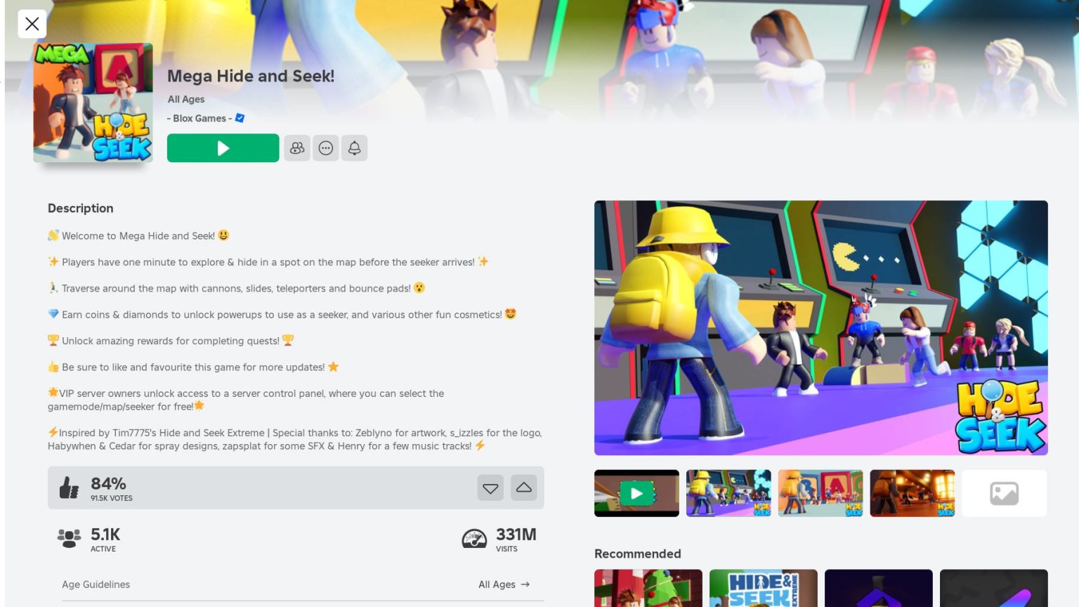 Roblox Mega Hide And Seek Codes Tips And Secrets 6990