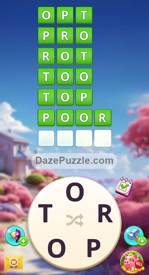 Word Madness Level 35 Answers