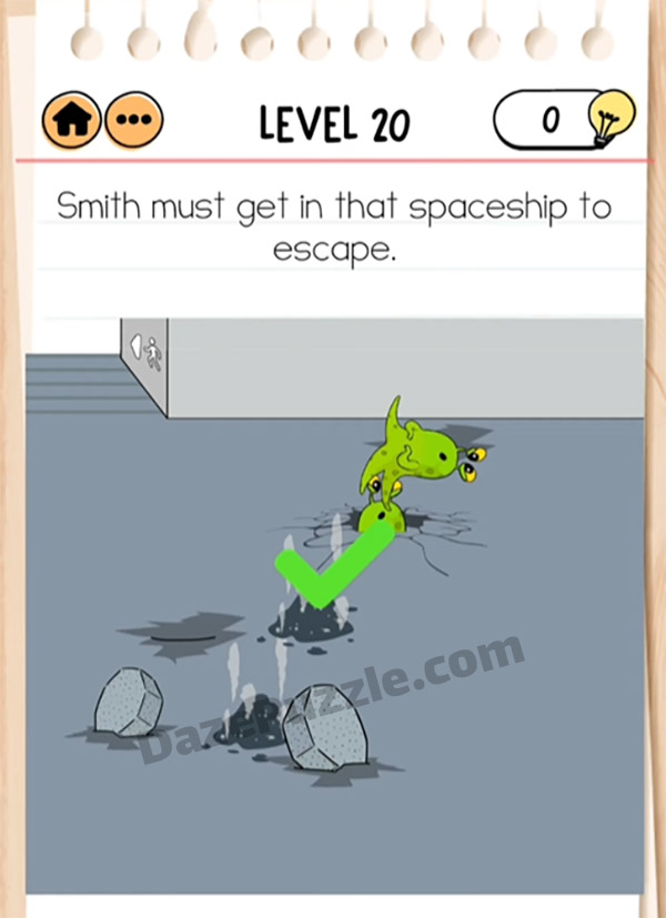 Brain Test 2 Alien Invasion Level 20 Smith must get in that spaceship ...