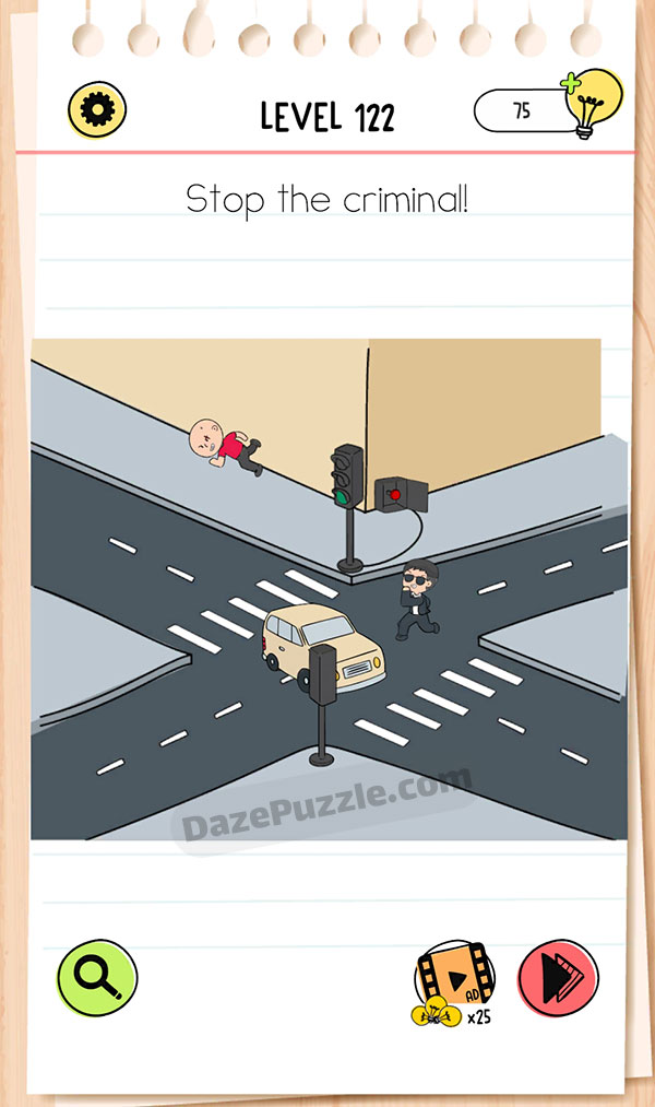 Brain Test All-Star Level 122 Stop the criminal