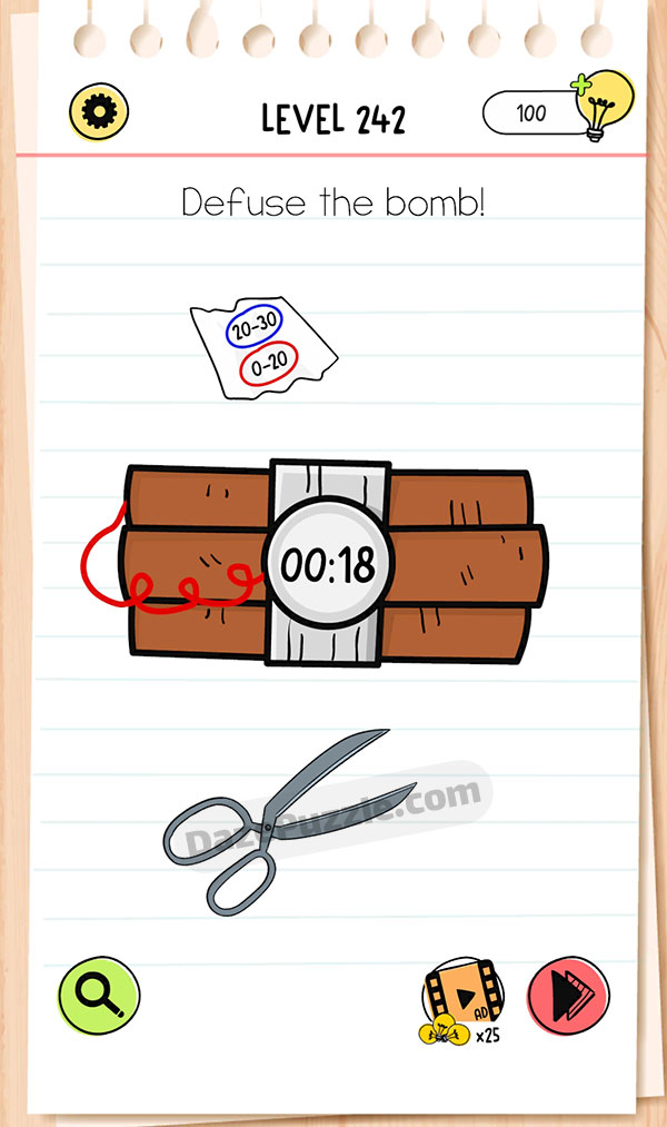 Brain Test All-Star Level 242 Defuse the bomb