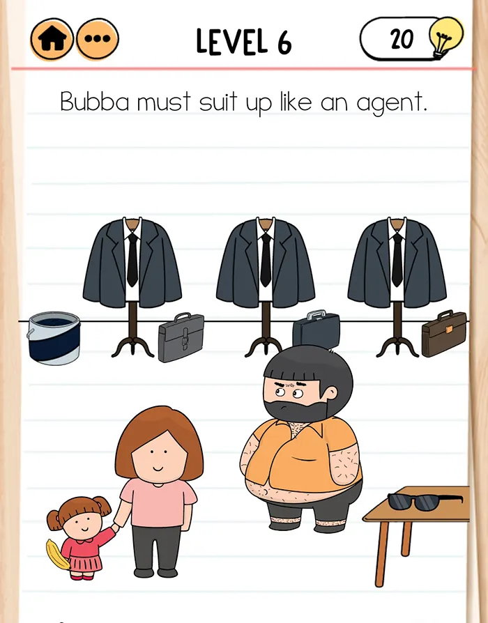 Brain Test 2 Agent Bubba Level 6 Answer